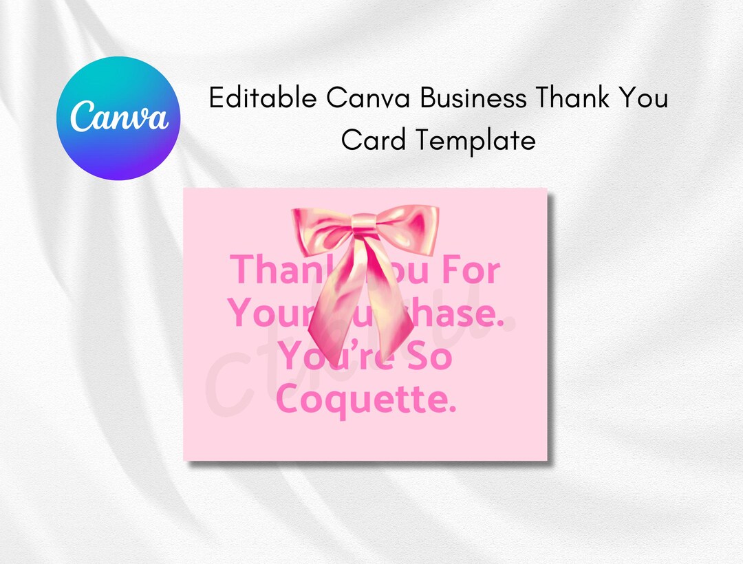 Editable Business Card Template, Editable Coquette Business Card, Gen Z ...