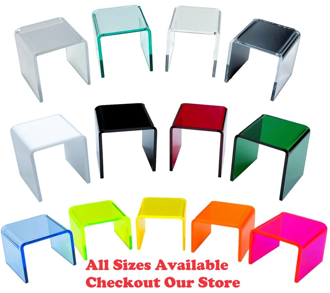 T'z Tagz Rare Single Unit 2x2x2 Small Acrylic Riser Display Stand ...