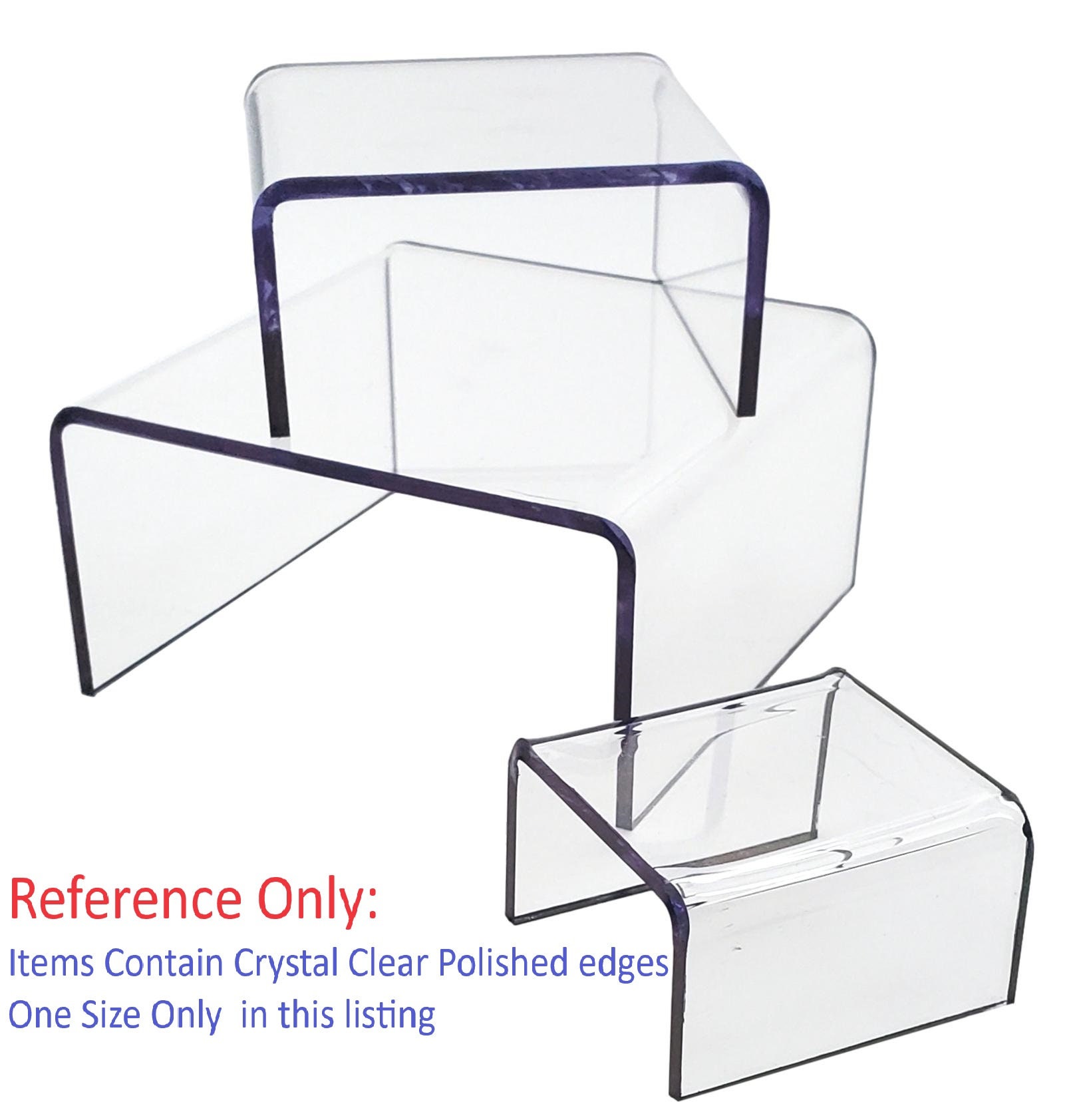 T'z Tagz Any 5-inch-deep Clear Acrylic Riser Display Stand New 2 Pack ...
