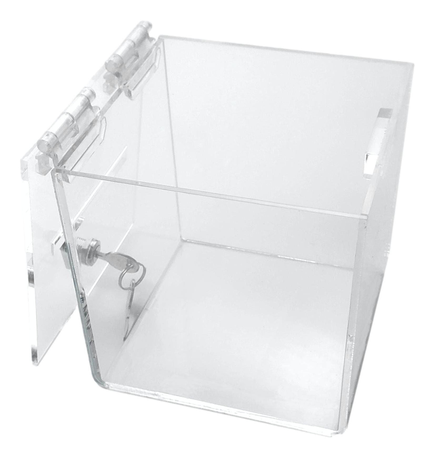 T'z Tagz Clear Acrylic Locking Donation, Ballot, Suggestion, Charity ...