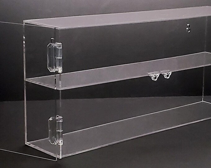 T'z Tagz Custom 35.25x10x8.25 Clear Acrylic Display Case With Sliding ...