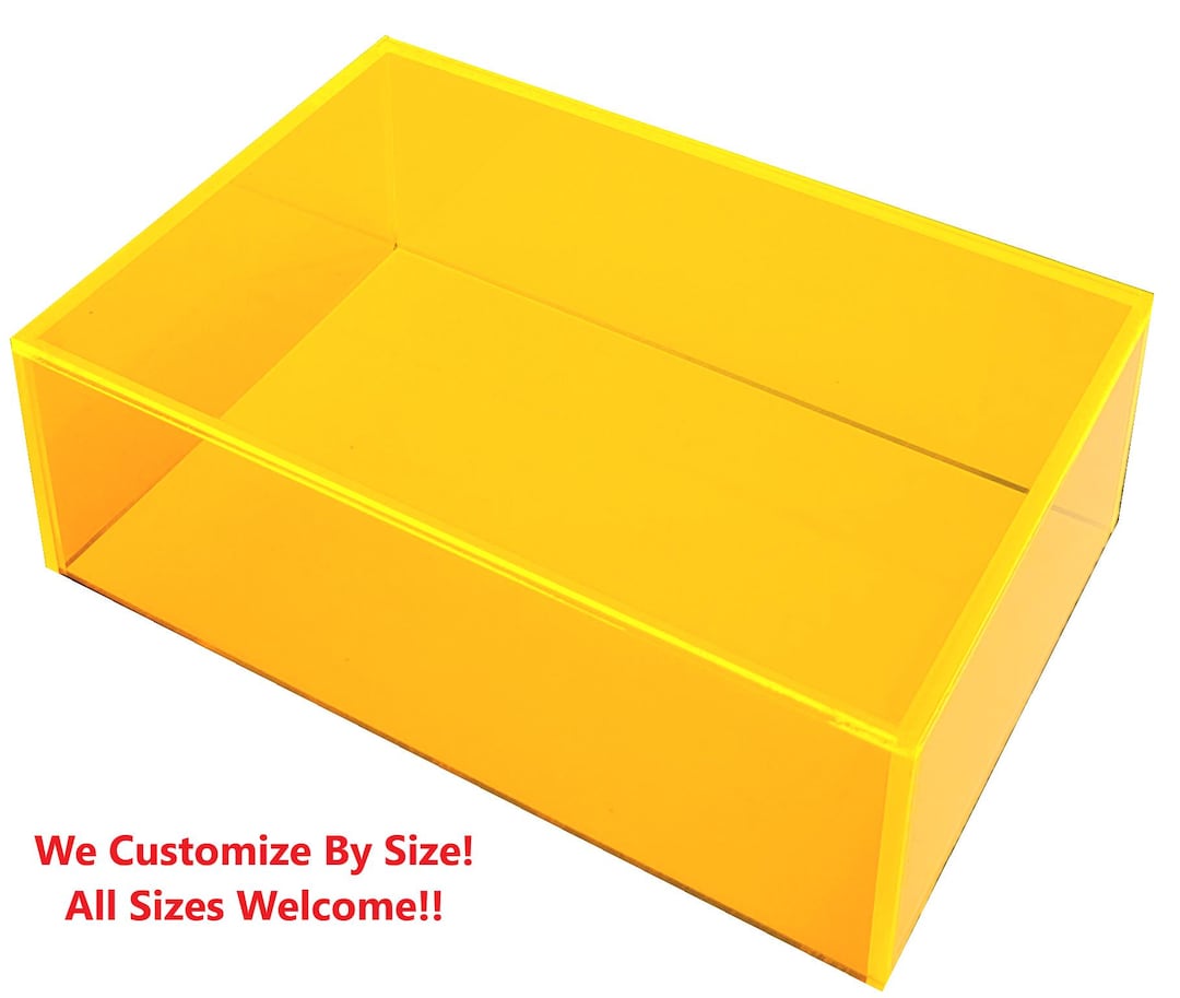 T'z Tagz 2-inch-high Custom Built Made to Order Plastic Boxes Yellow ...