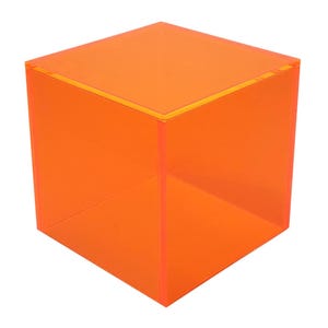 5 Sided 6x6x4 Acrylic Box Cubes Holiday Event Party Themed Decorations ...