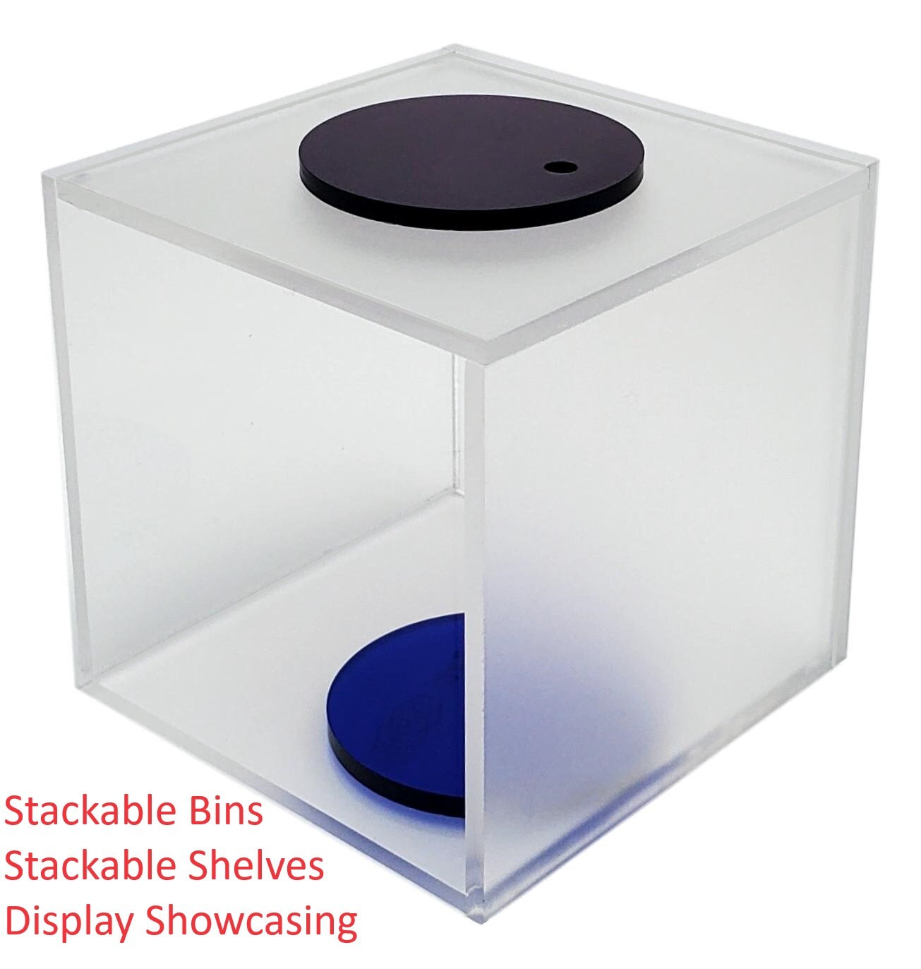 T'z Tagz New 2x2x2 Frosted White Acrylic Display Riser Box Cube ...