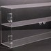 T'z Tagz Clear Acrylic Display Case 2 Shelf Wall Mount or Countertop ...