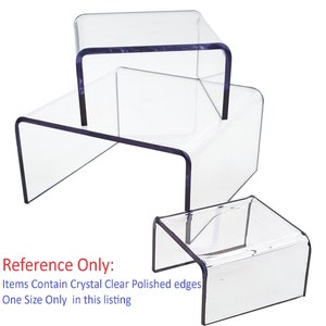 T'z Tagz Any 7-inch-deep Clear Acrylic Riser Display Stand New 2 Pack ...