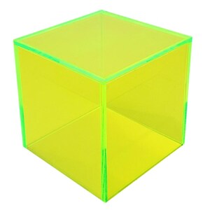 5 Sided 6x6x4 Acrylic Box Cubes Holiday Event Party Themed Decorations ...