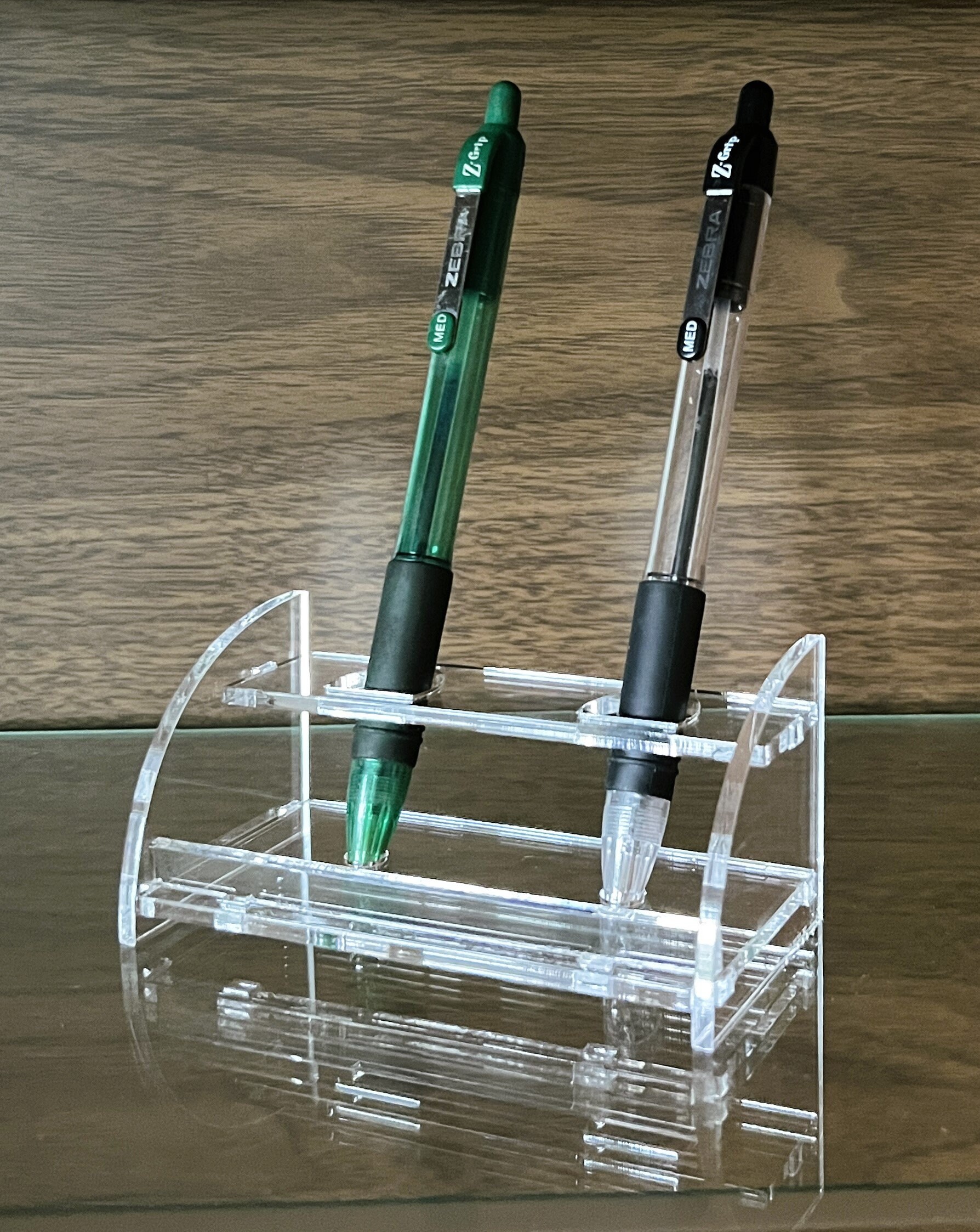 T'z Tagz New Clear Acrylic Custom-made Business Card Display With 2 Pen ...