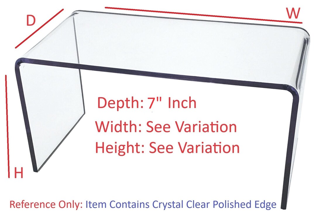 T'z Tagz Any 7-inch-deep Clear Acrylic Riser Display Stand New 2 Pack ...