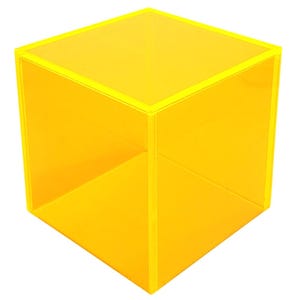 5 Sided 6x6x4 Acrylic Box Cubes Holiday Event Party Themed Decorations ...