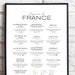 France Regions Travel Poster | Modern Minimalist Wall Art - Etsy