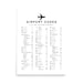 Airport Codes USA Travel Poster / Modern Travel Wall Art / Minimalist ...
