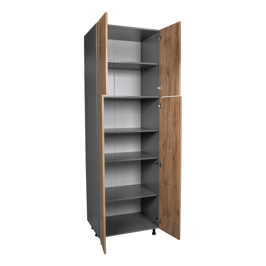 24" X 90" Utility Pantry Cabinet-double Door-grey - Etsy