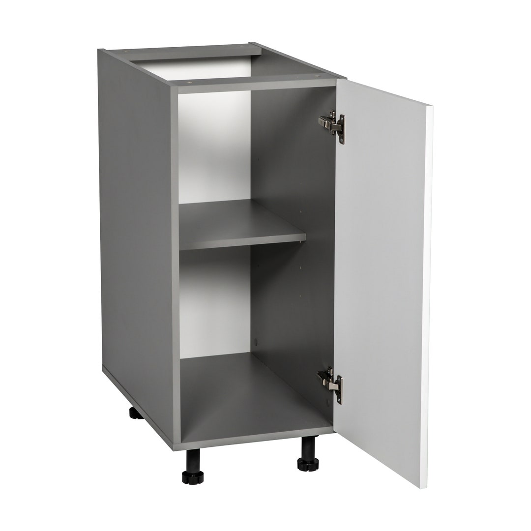 6" Base Cabinet High Single Door Grey - Etsy