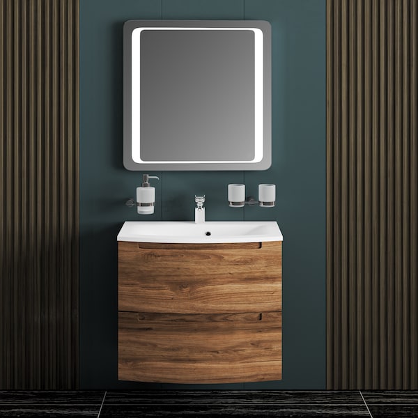 Teak Bathroom Floating Vanity - Etsy