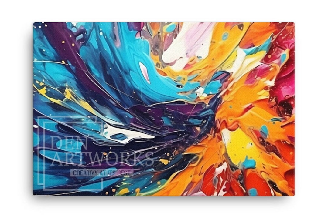 The Color Chaos Painting, Digital Art, Abstract Art - Etsy