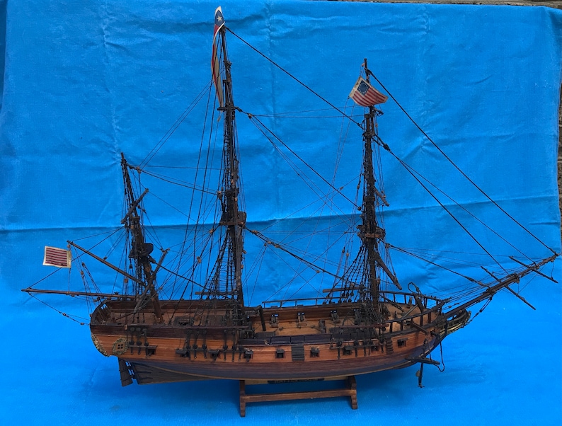 Museum Quality Hand Built Wooden Ship Model US Privateer "the ...