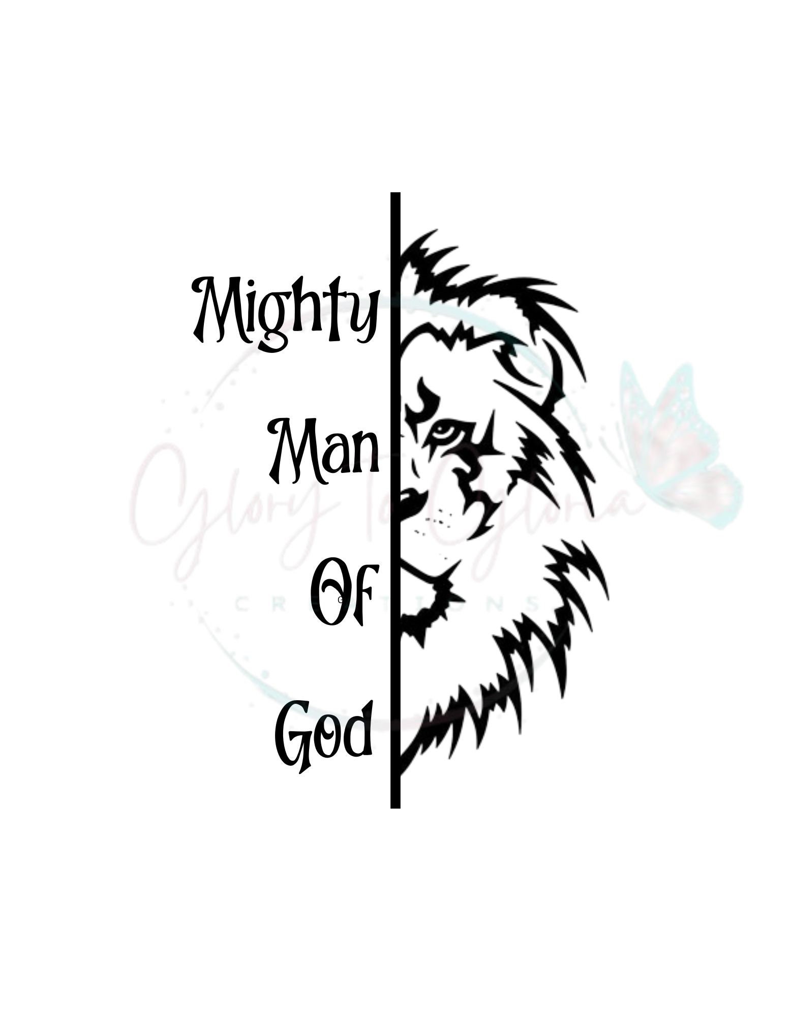Mighty Man of God Svg, Jesus Svg, Christian Svg, Religious Svg, T-shirt ...