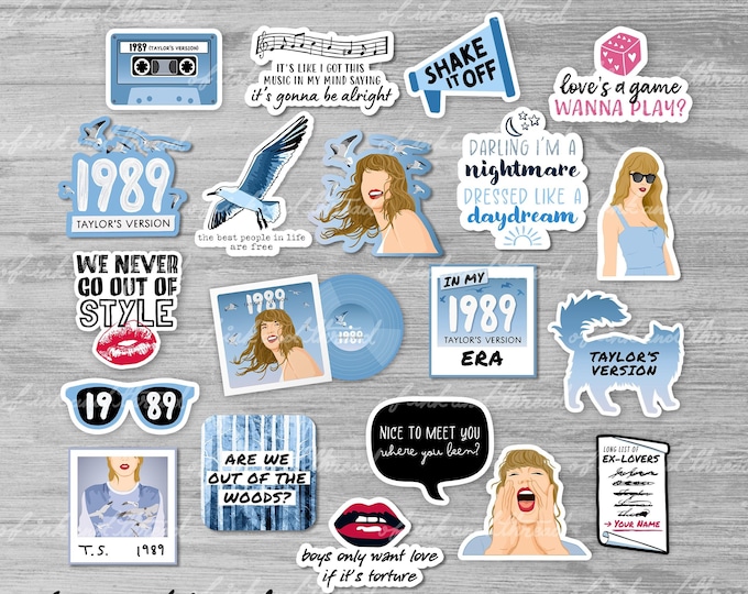 Taylor Swift 1989 Sticker - Etsy