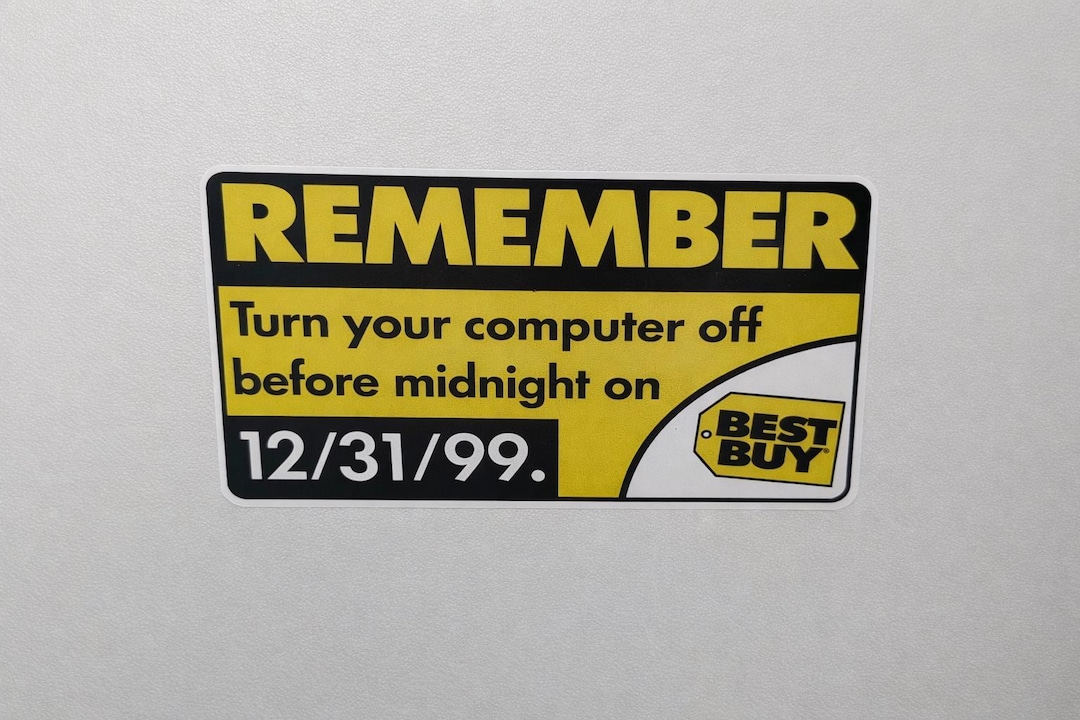 Remember Turn Your Computer off Before Midnight Computer Sticker Retro ...