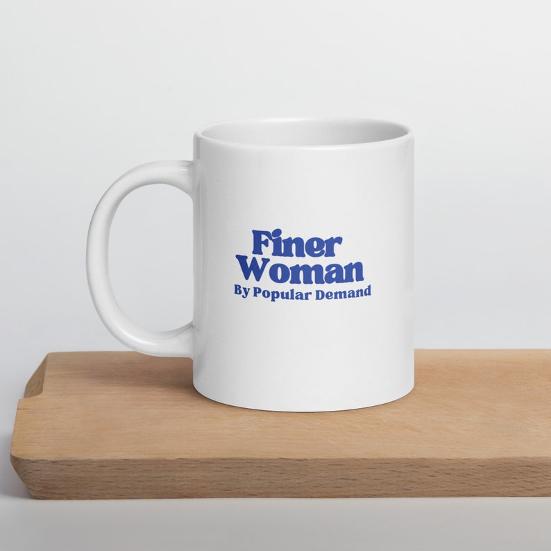 Zeta Phi Beta Finer Woman by Popular Demand White Glossy Mug Cute Mug ...