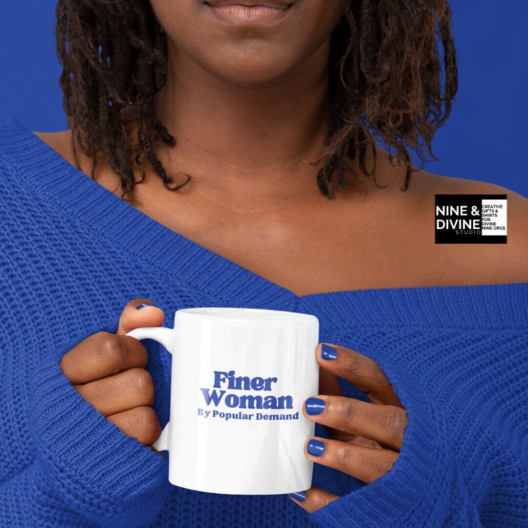 Zeta Phi Beta Finer Woman by Popular Demand Mug | Gift for Zeta Soror ...