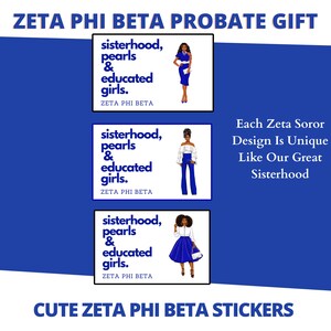 Zeta Phi Beta Stickers (10) - Fun Sorority Probate Gift - Etsy