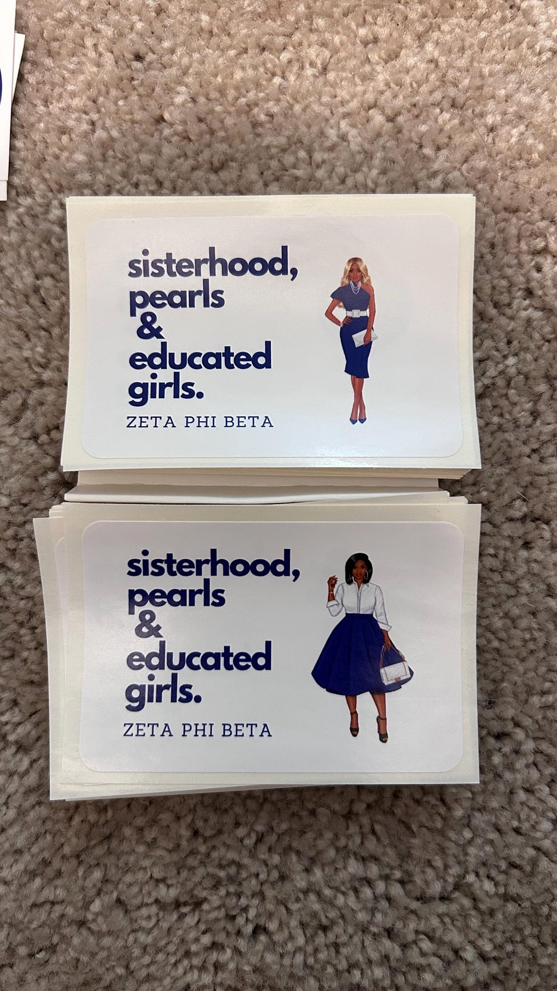 Zeta Phi Beta Stickers (10) - Fun Sorority Probate Gift - Etsy