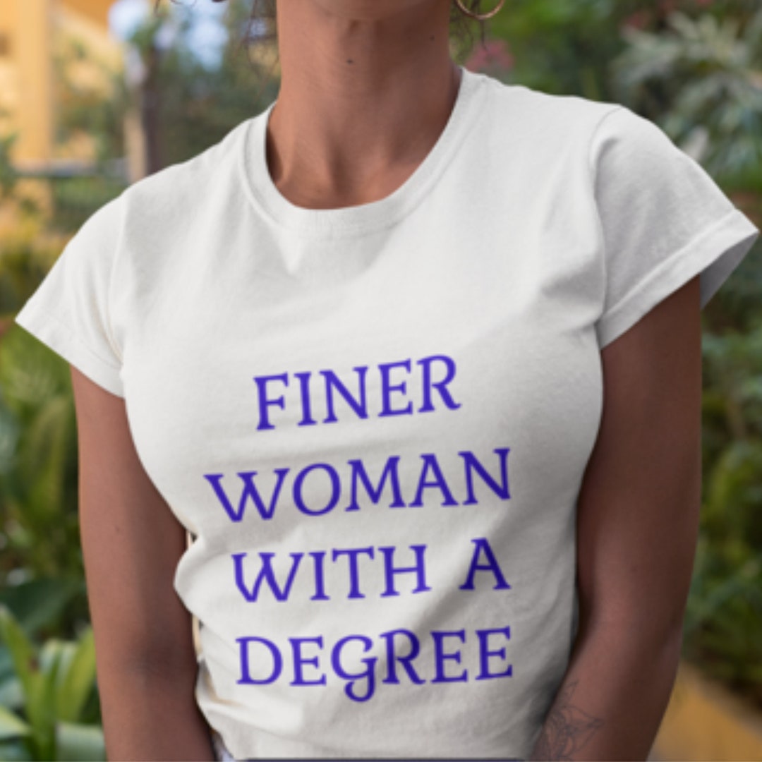 Finer Woman With a Degree Zeta Phi Beta Graduation T-shirt Official ...