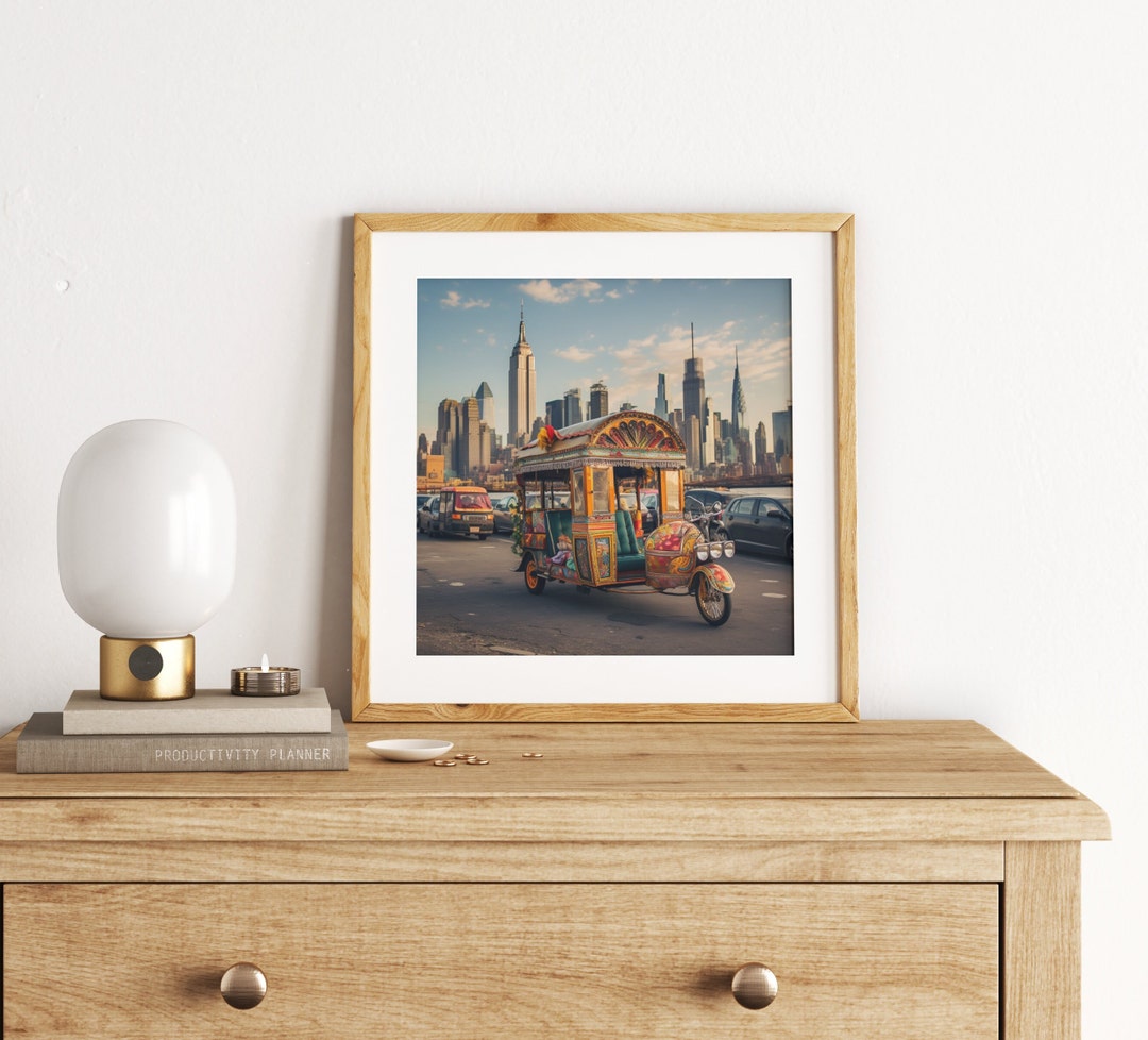 Pakistani Rickshaw in New York City, Indian Art, Desi Art, Pakistani ...