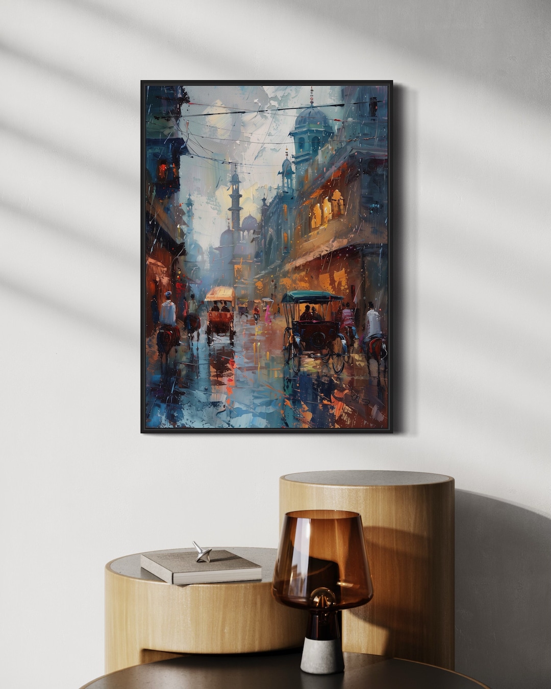 Lahore Old City Oil, Pakistan Wall Art, Pakistan Print, Pakistan Art ...