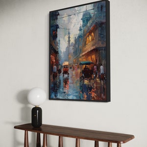 Lahore Old City Oil, Pakistan Wall Art, Pakistan Print, Pakistan Art ...