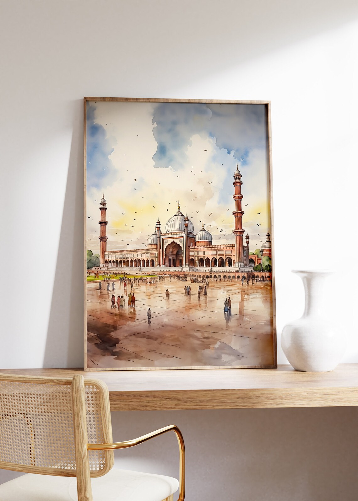 Badshahi Mosque Print, Pakistan Wall Art, Pakistan Print, Pakistan Art ...