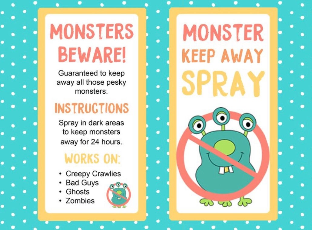 Monster Keep Away Spray - Etsy