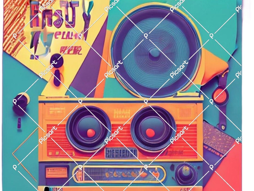 Retro Radio Vibes Sticker - Etsy