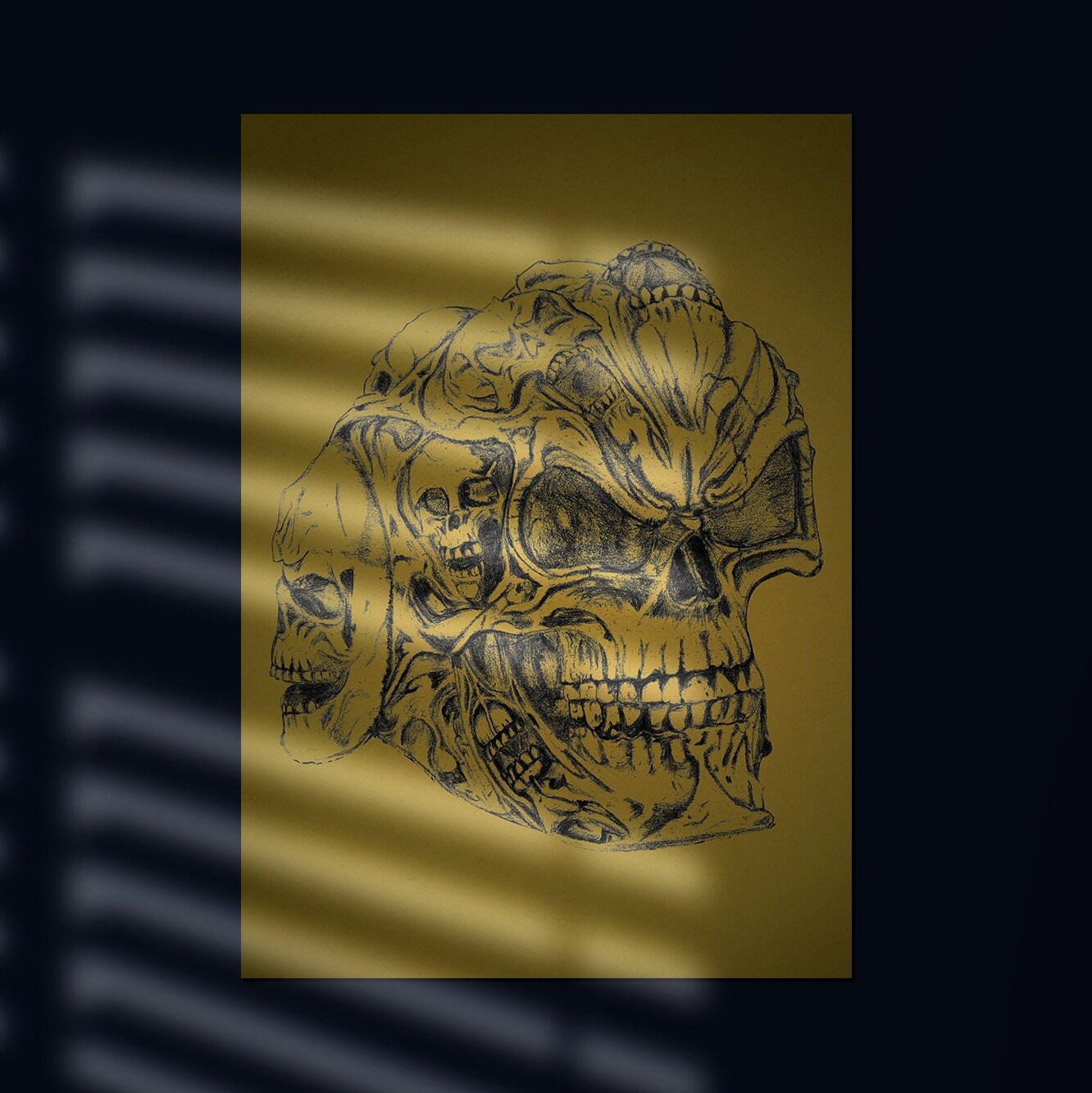 Skull Drawing/ Skull Svg / Skull Png / Skull Pdf / Skull JPG / Hand ...