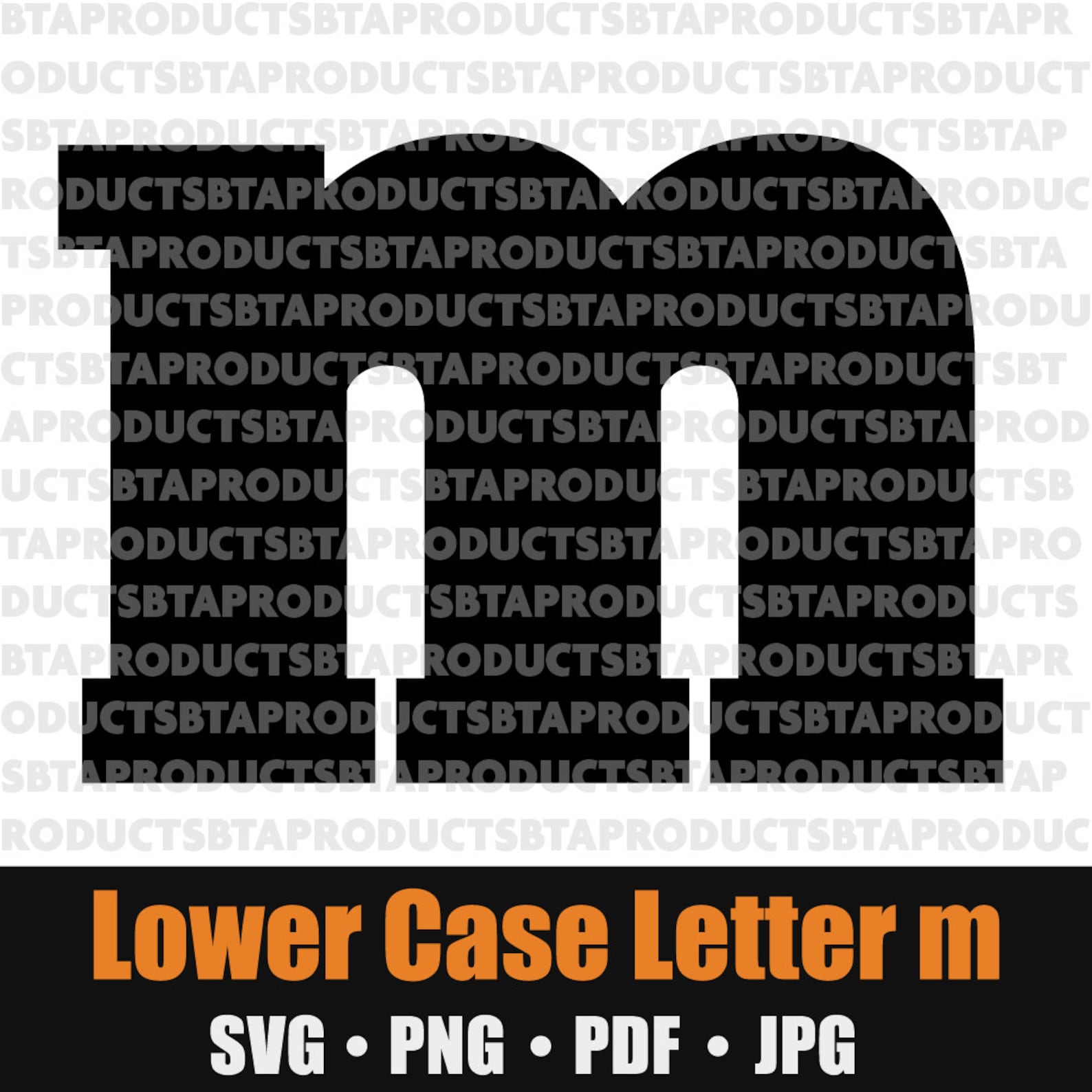 Lower Case Letter M Svg Png Jpg Pdf/m Svg/m Png/m Clip Art/m Cricut ...
