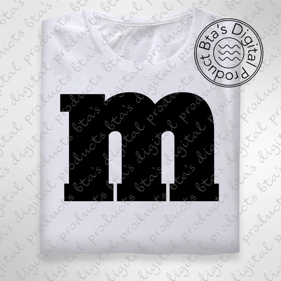 Lower Case Letter M Svg Png Jpg Pdf/m Svg/m Png/m Clip Art/m Cricut ...