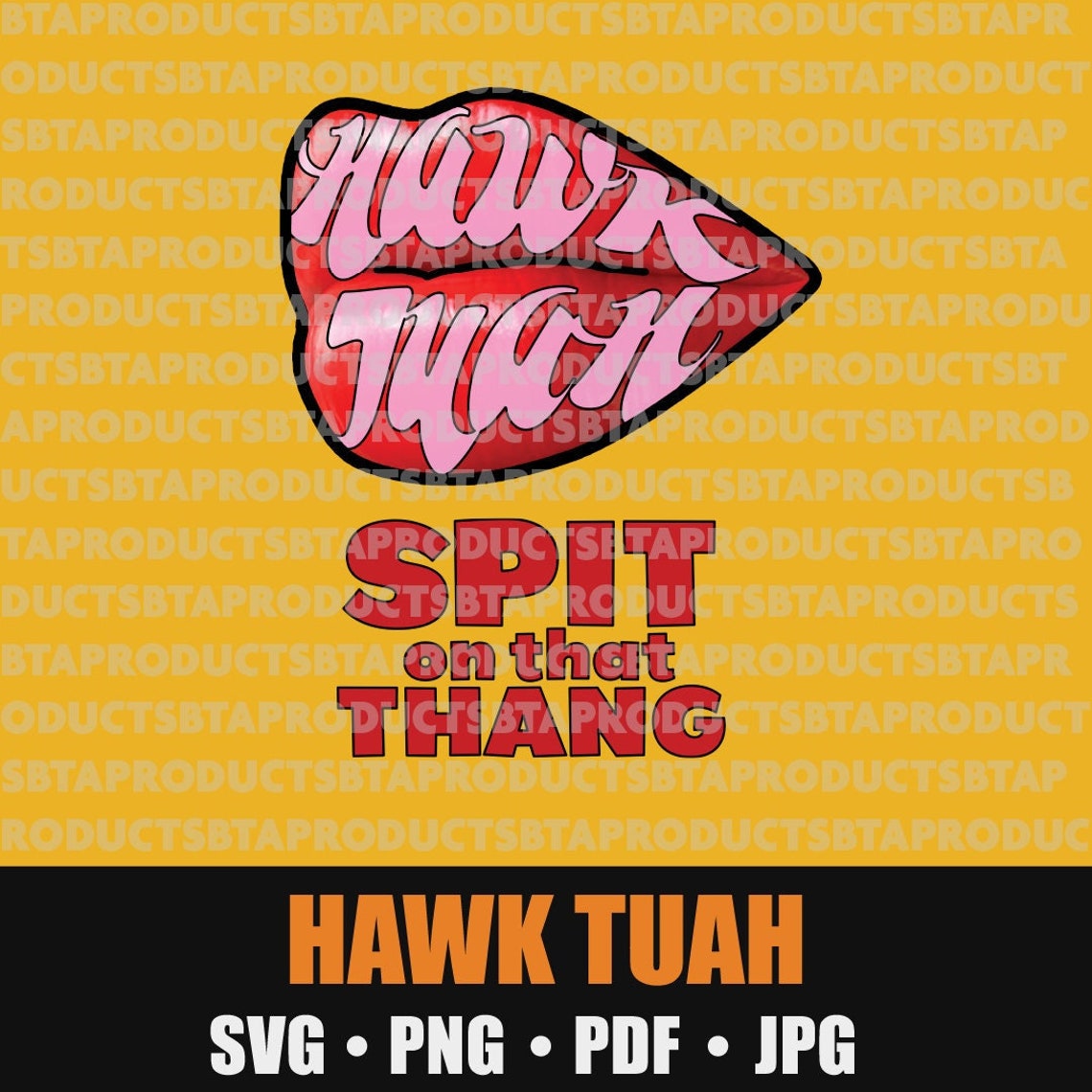 Hawk Tuah PNG, Spit on That Thang Funny Png PNG SVG Instant Download ...