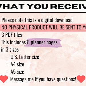 Student Planner Undated Digital Download, Student Class Schedule ...