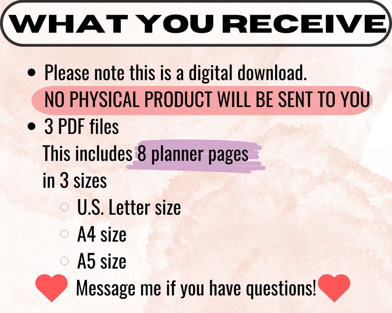 Student Planner Undated Digital Download, Student Class Schedule ...