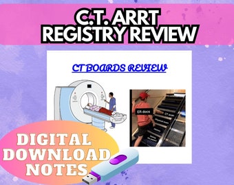 Computed Tomography Procedures Study Guide CT Digital Download PDF - Etsy