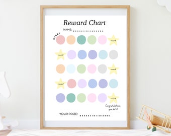 Reward Chart, Toddler Reward Chart, Reward Chart Printable, Kids ...
