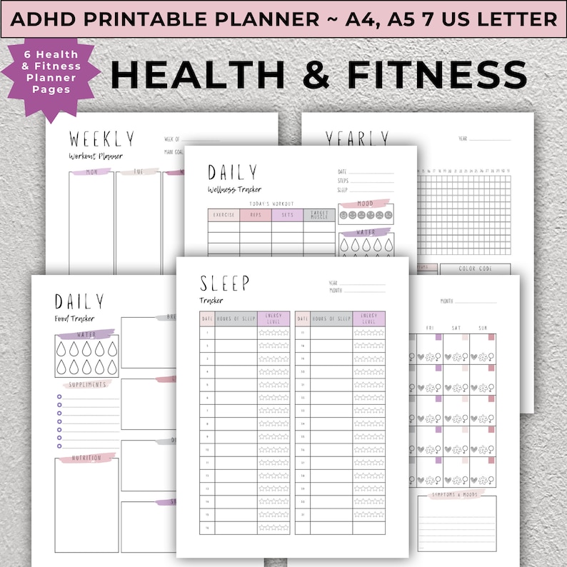 ADHD Planner Printable, Adhd Planner Adult, Planner Printable, Adhd ...