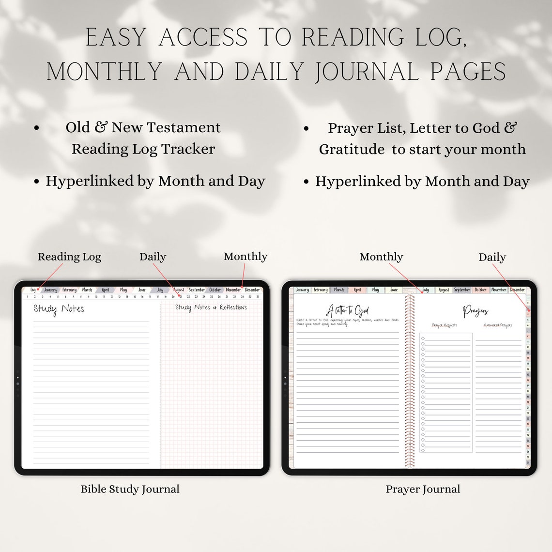 Prayer & Bible Study Journal Bundle Devotional Journal Bible - Etsy