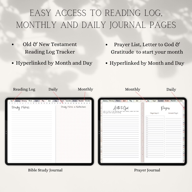 Prayer & Bible Study Journal Bundle Devotional Journal Bible Study ...