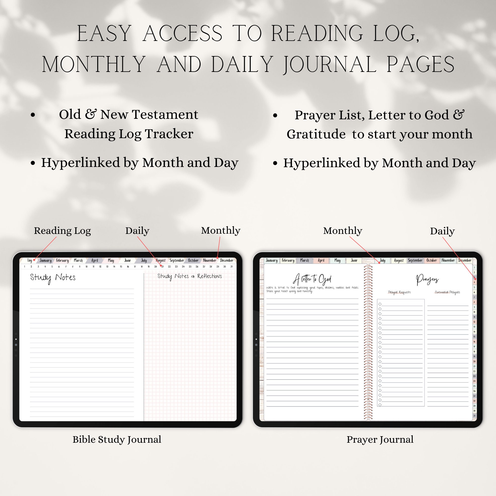 Prayer & Bible Study Journal Bundle Devotional Journal Bible - Etsy