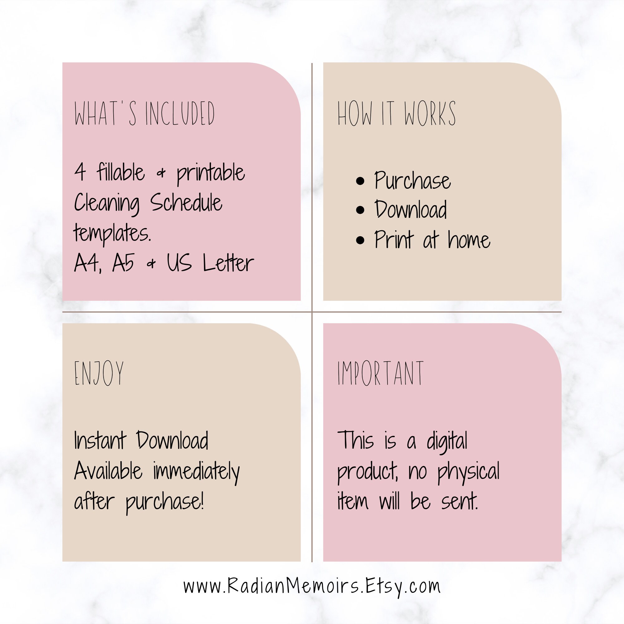 EDITABLE Cleaning Checklist: Family Chore Chart, Adult Chore Planner ...