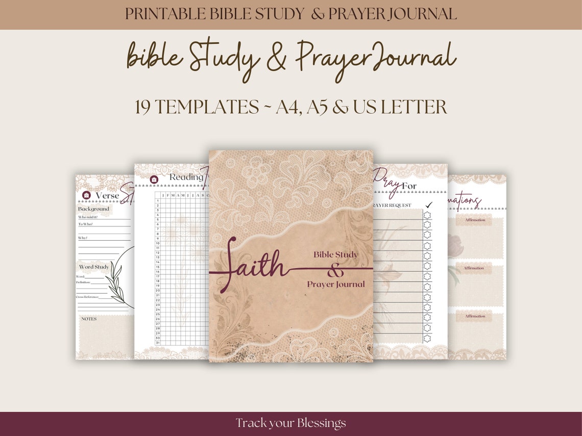 Printable Bible Study Guide, Bible Reading Trackers, Chronological ...