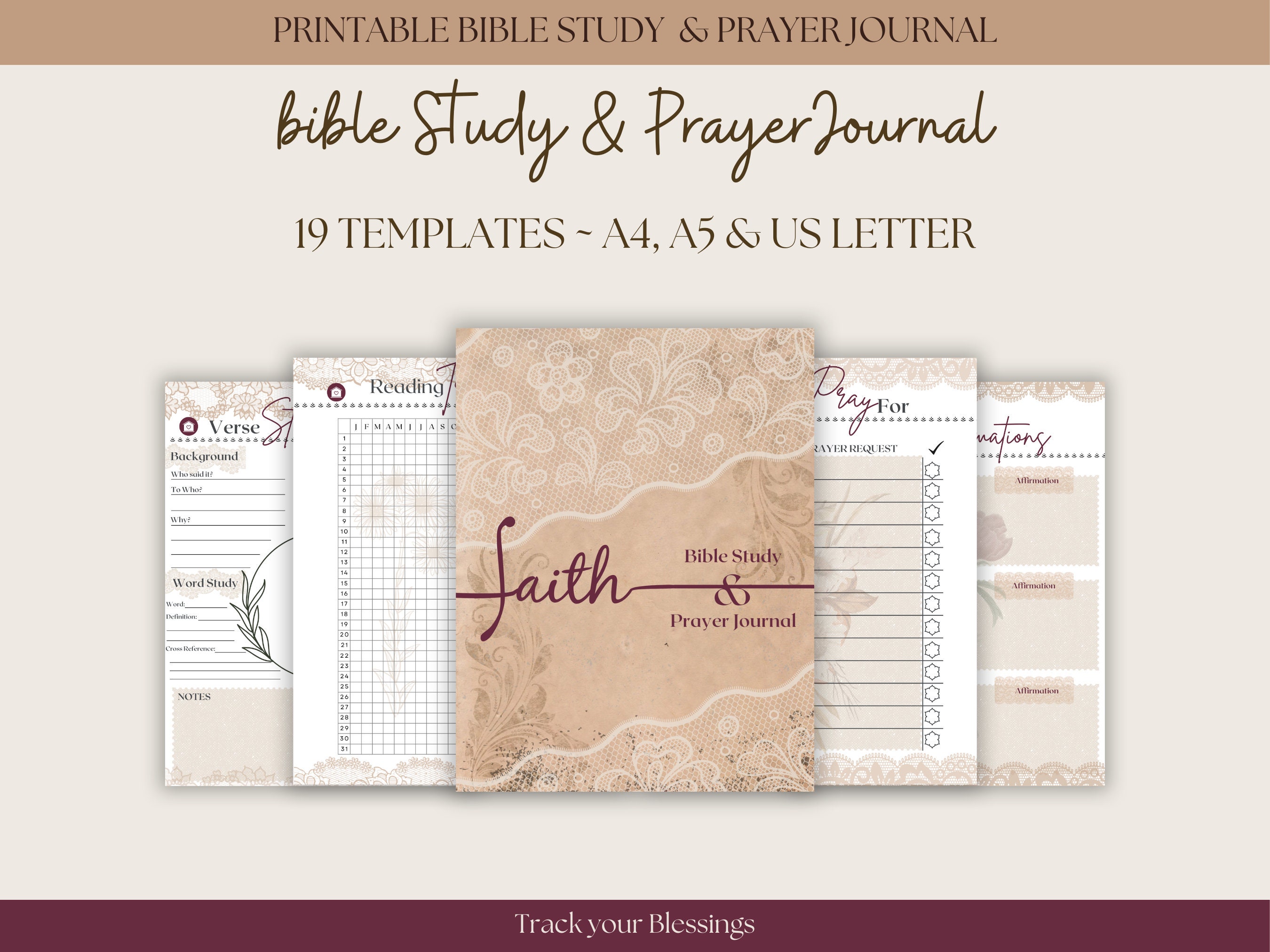 Bible Study Printable, in Depth Bible Study Worksheets, Digital Bible ...